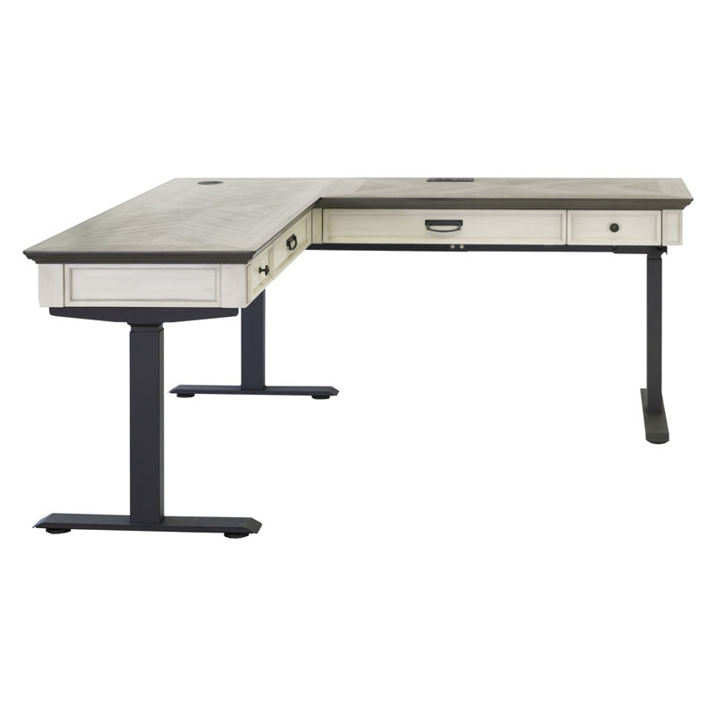 Birch Lane Emelia 60 W Height Adjustable L Shaped Standing Desk Wayfair